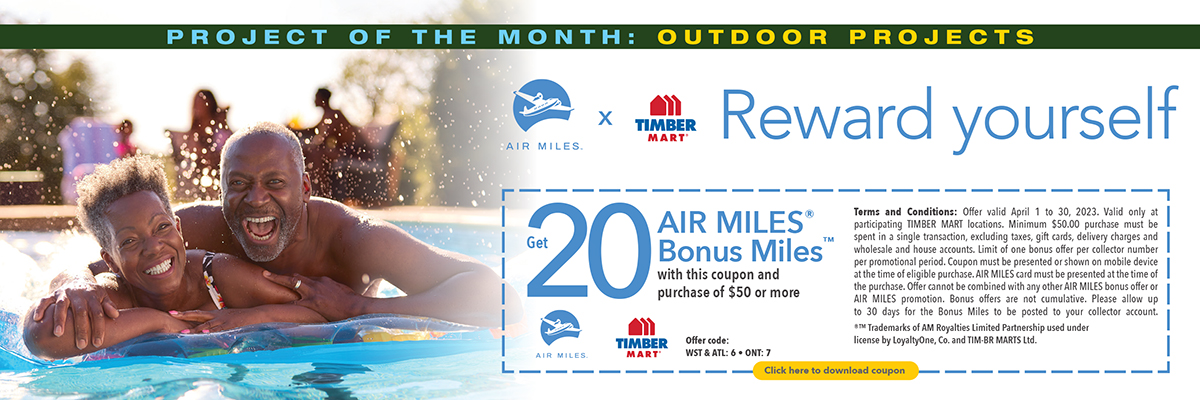 Air Miles Rewards Program | Canada's Building Centre | TIMBER MART